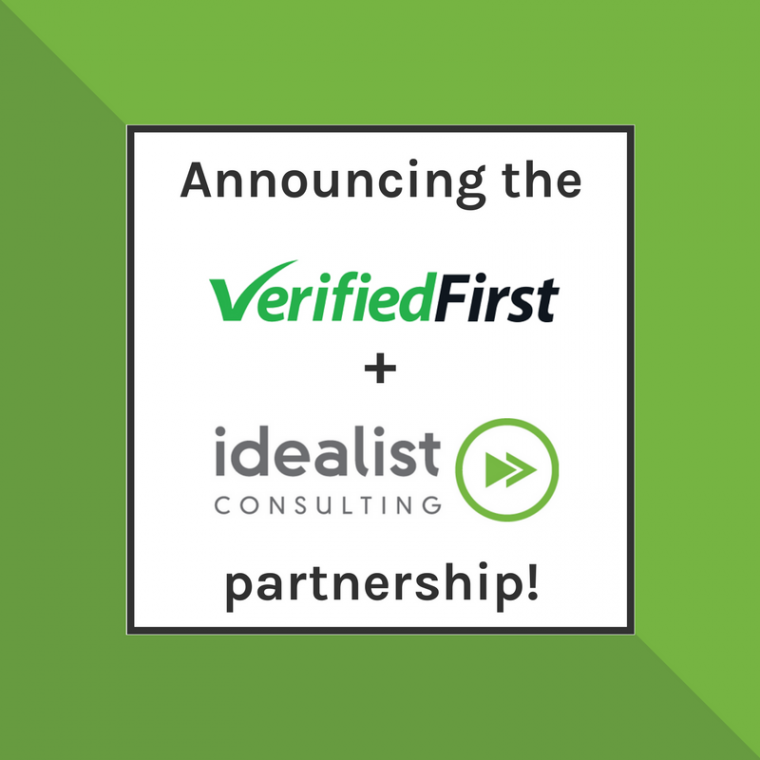 Announcing the Verified First + Idealist Consulting partnership Announcing the Verified First + Idealist Consulting partnership